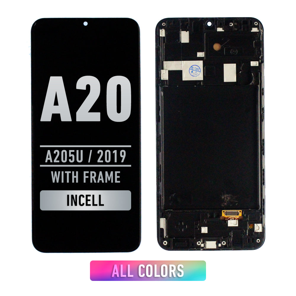Samsung Galaxy A20 (A205U / 2019) Pantalla Con Bisel (Calidad Incell)